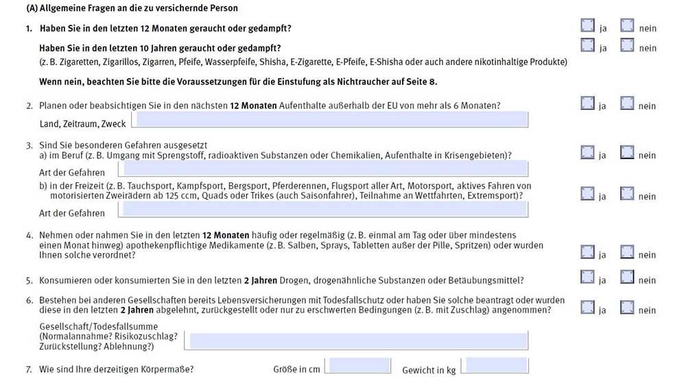 Aktionen der Risiko­lebens­ver­si­che­rung - Finanzhaus-Südbaden